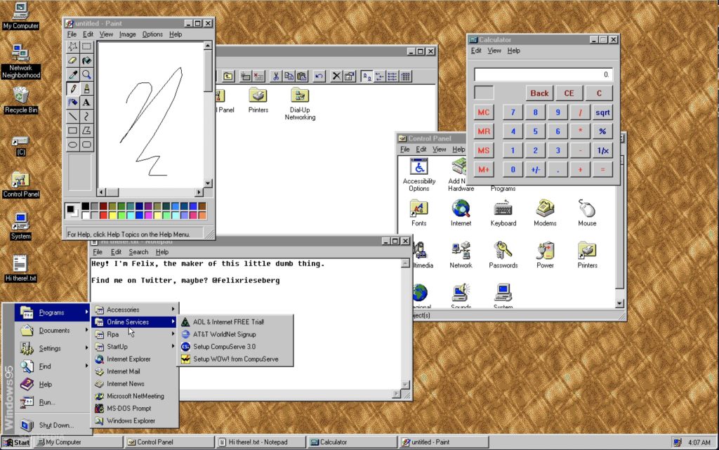 Windows 95 Is Now Available as an App for Windows, macOS & Linux - xFix